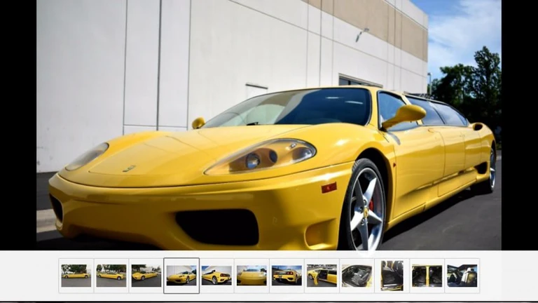 Diese Ferrari-Stretchlimousine wollte niemand kaufen